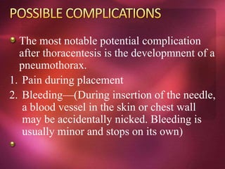 Thoracentesis | PPTX