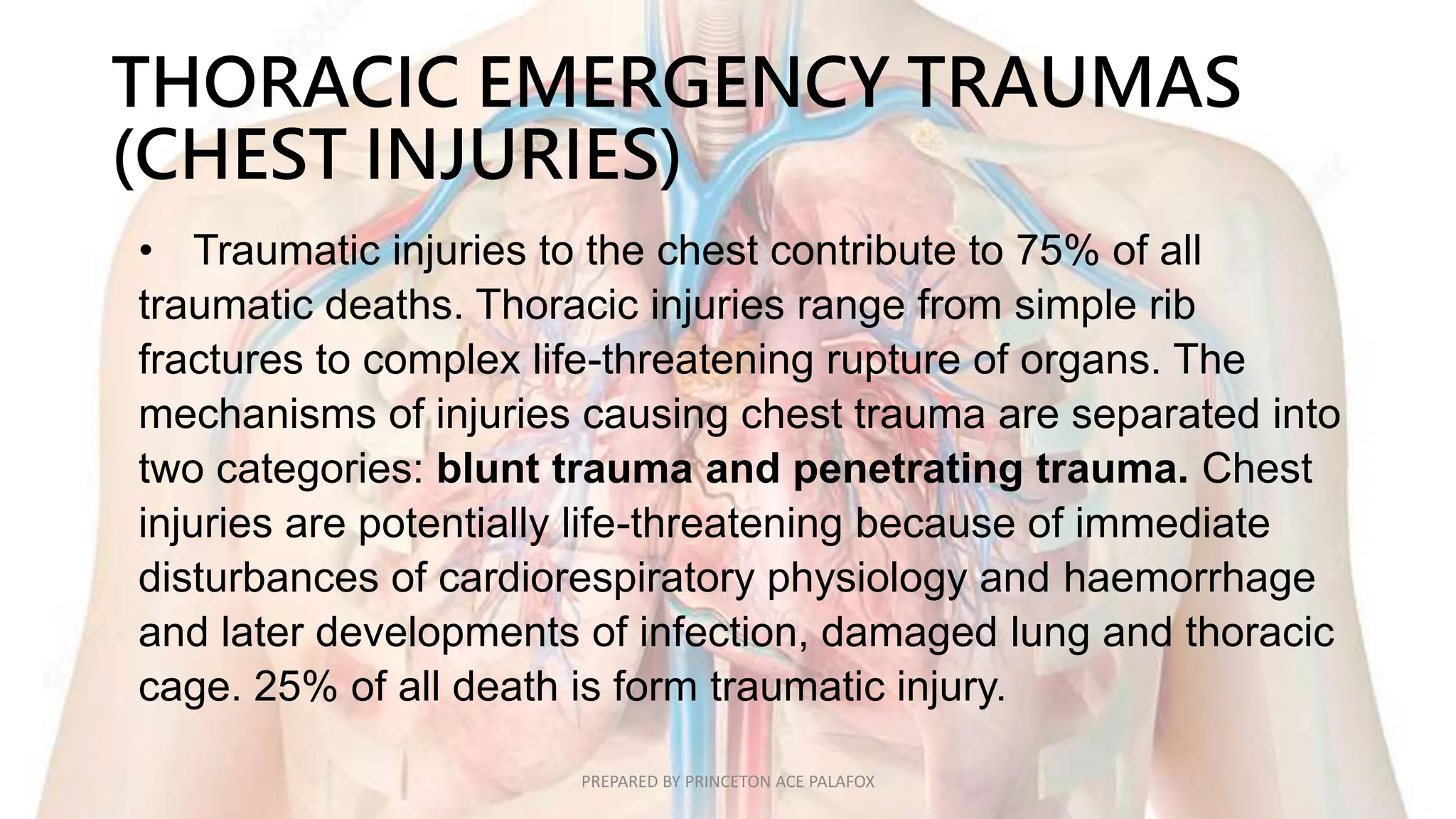 THORACIC-EMERGENCY-TRAUMAS to help us what to do | PPTX