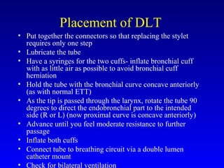 Thoracic anaesthesia | PPT
