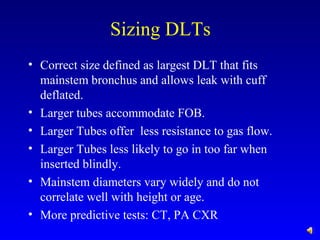Thoracic anaesthesia | PPT