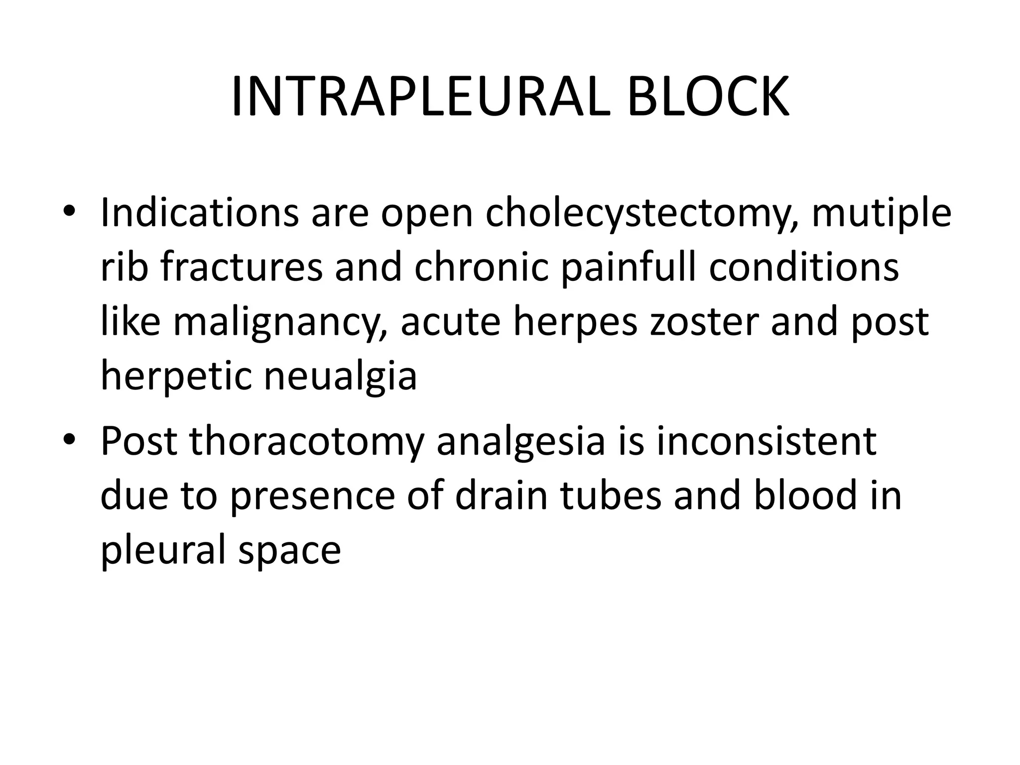 Thoracic and abdominal nerve blocks | PPTX