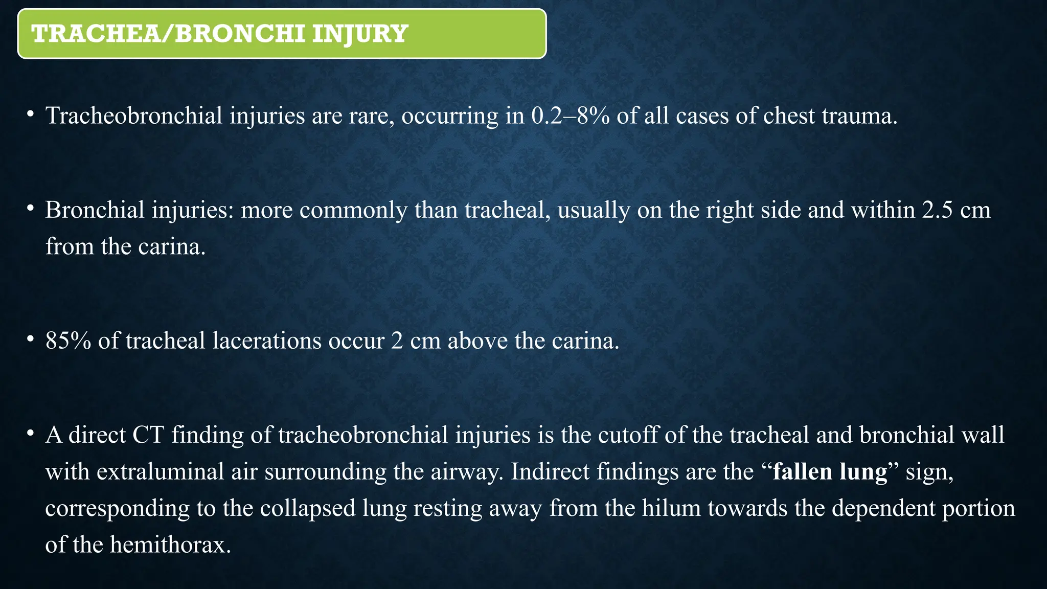 Radiological findings of Thoracic and abdominal trauma modified | PPT