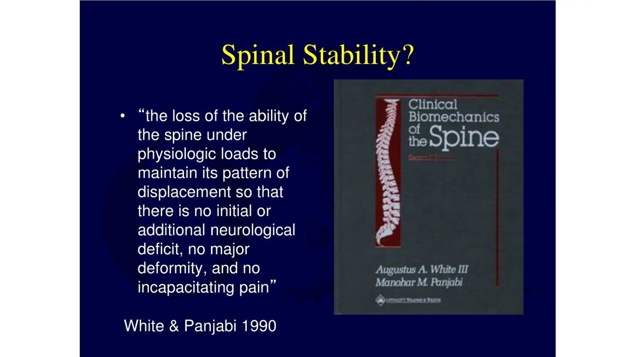 Thoracic and Lumbar Spine Fractures and Dislocations Assessment and ...