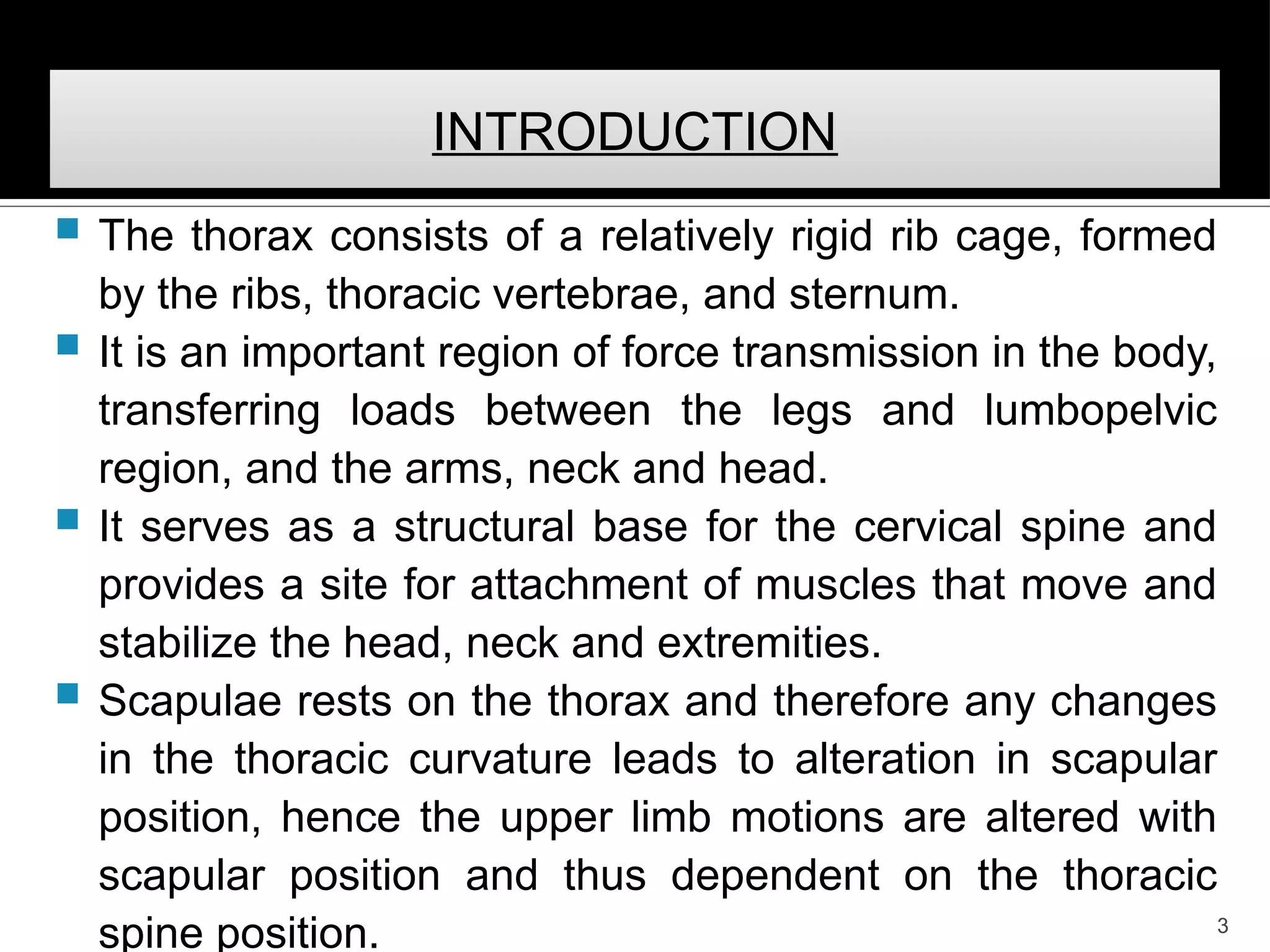 Thoracic and rib cage anatomy, biomechanics, and pathomechanics | PDF