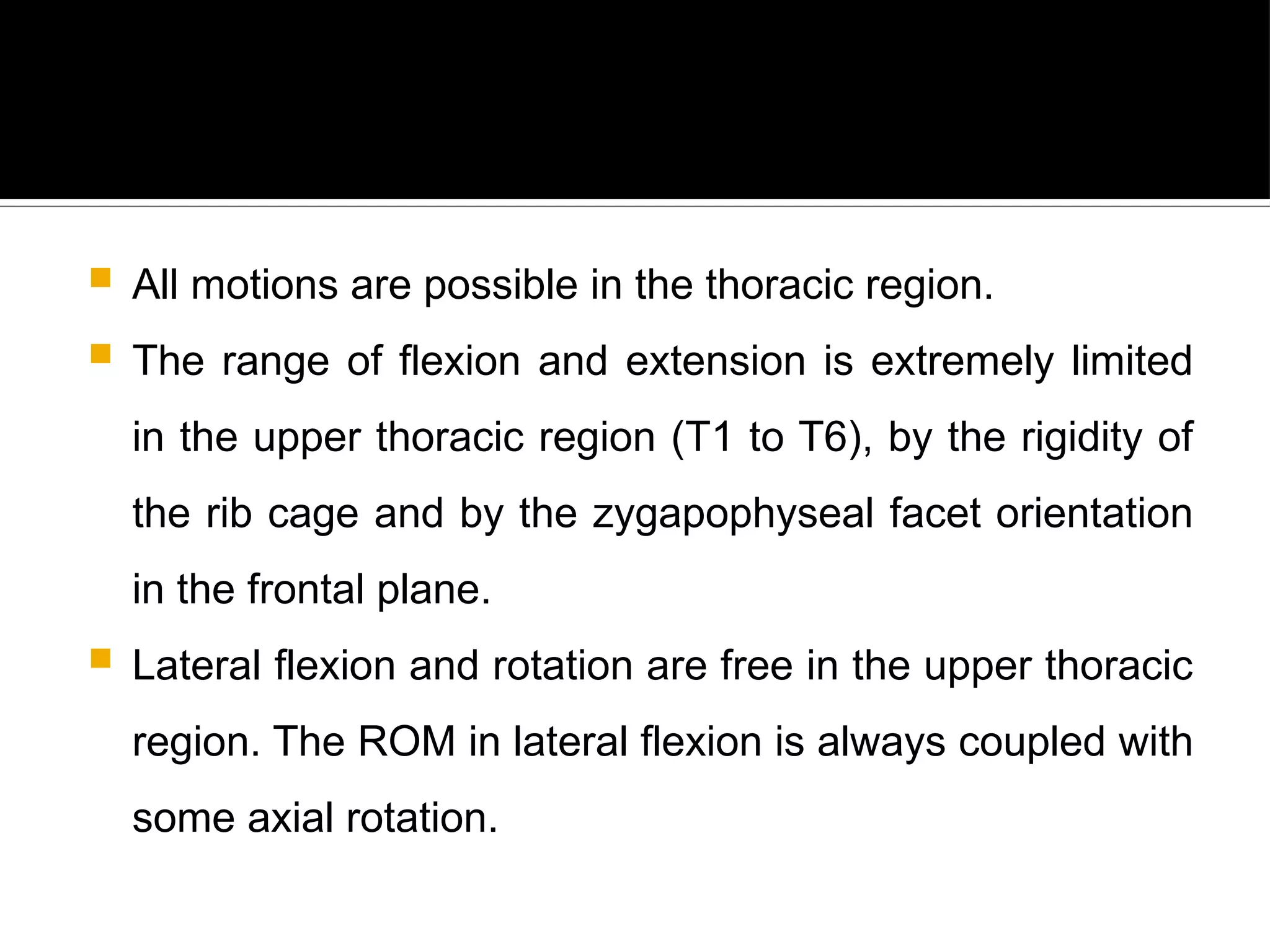 Thoracic and rib cage anatomy, biomechanics, and pathomechanics | PDF
