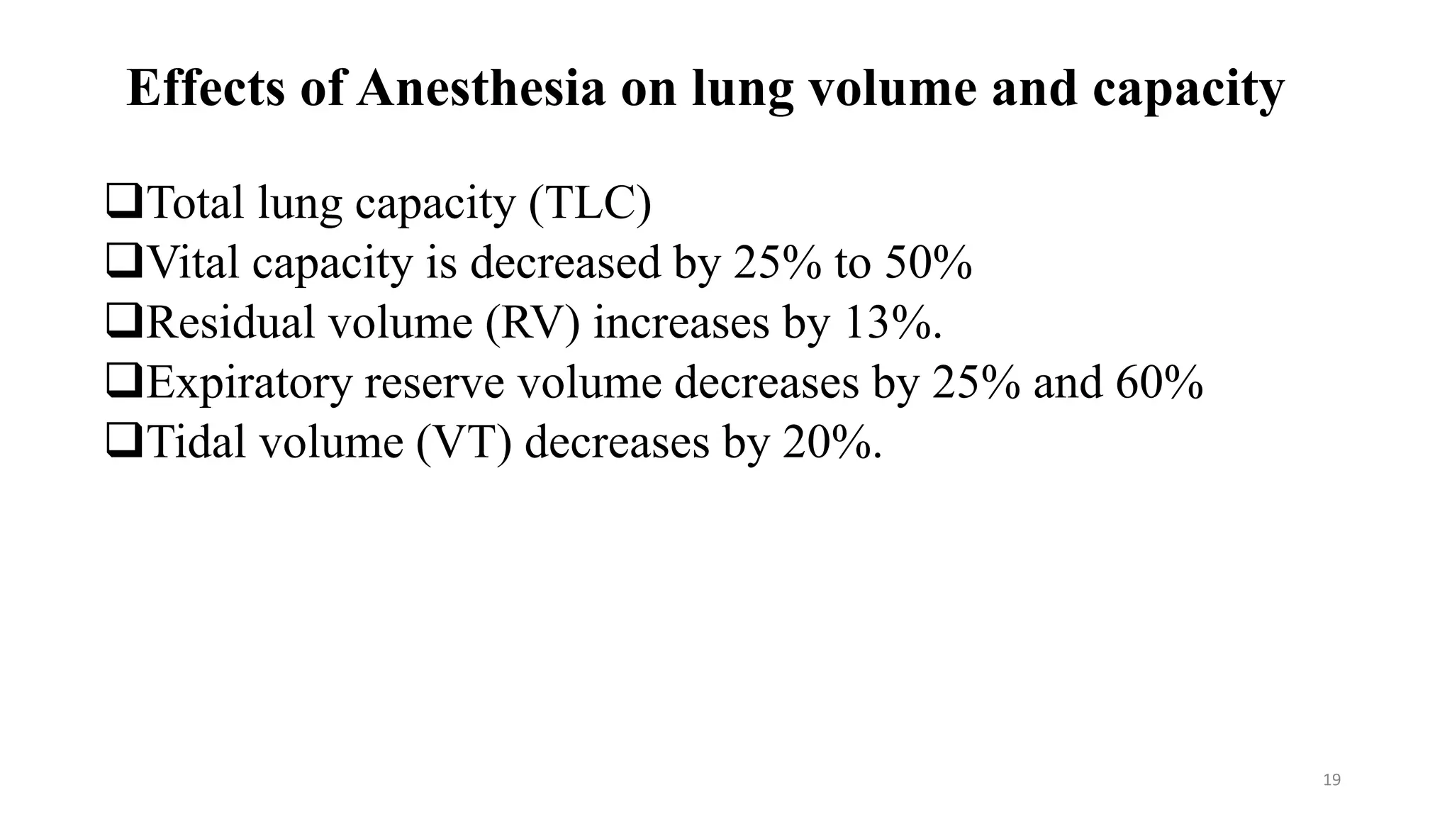 Thoracic anesthesia and One Lung ventilation | PPT