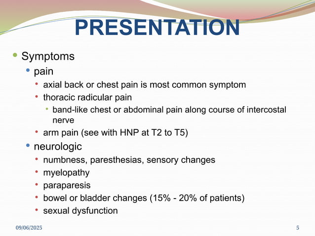 Thoracic disc herniation.pptx. Dr Hashmatullah Zia Ms ortho and ...