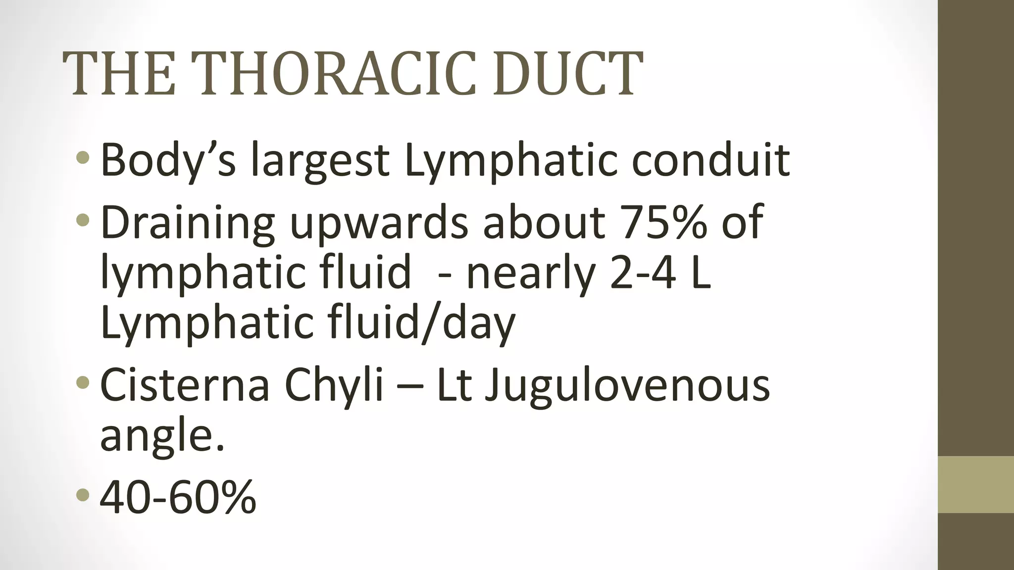Thoracic duct injury in neck dissection | PPTX
