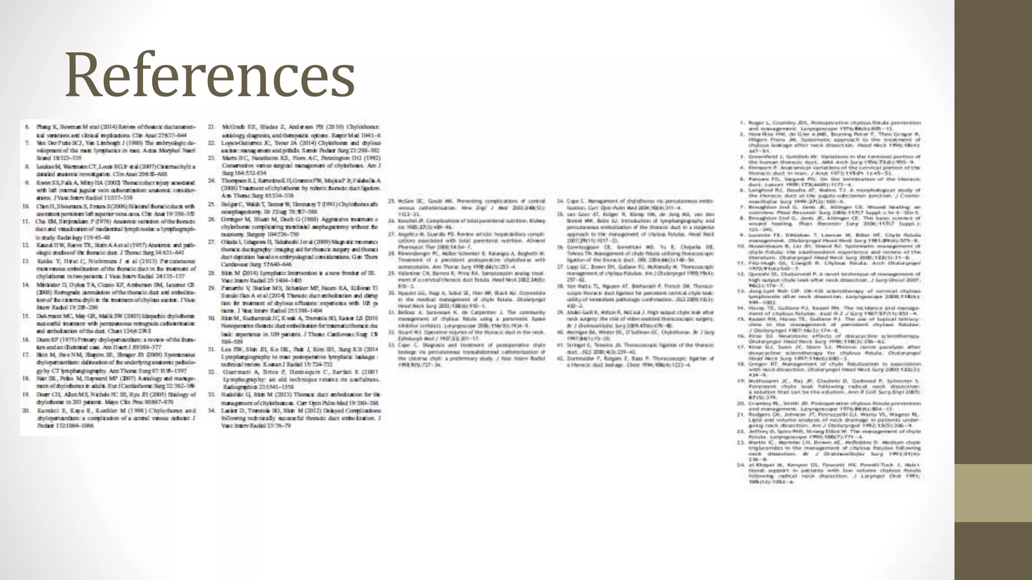 Thoracic duct injury in neck dissection | PPTX