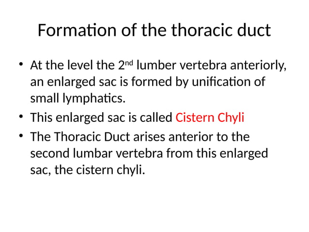 Thoracic Ducts Azygos And Hemi Azygos Pptx