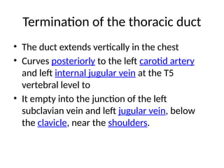 Thoracic ducts, Azygos and hemi Azygos.pptx