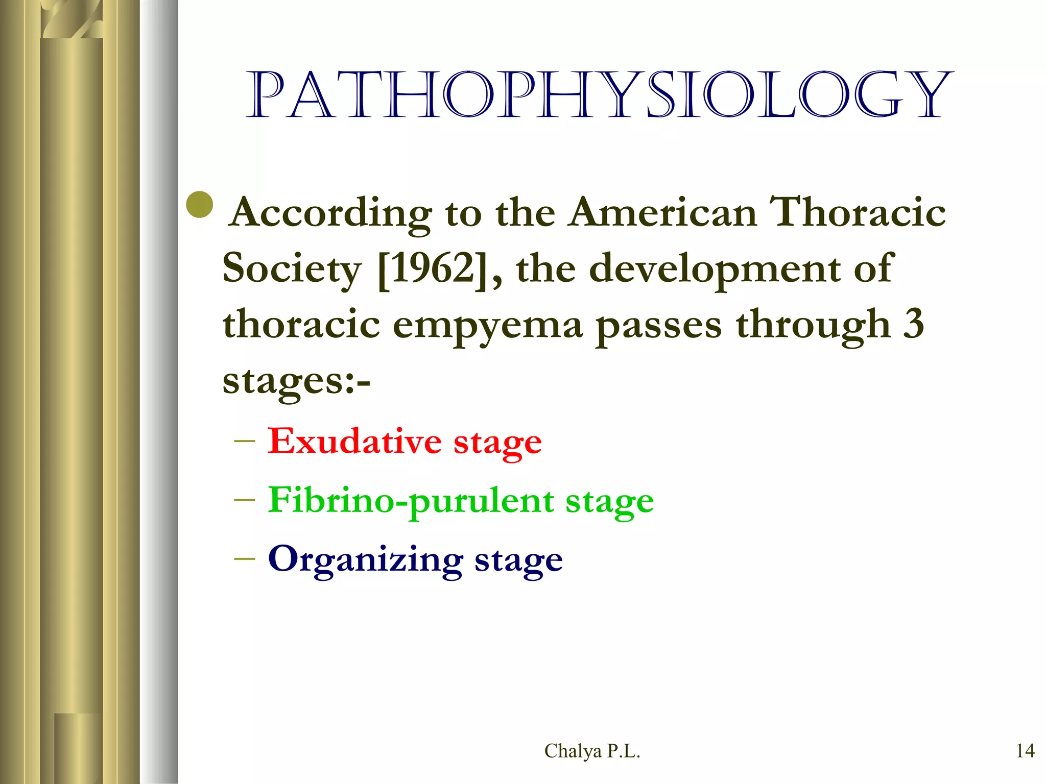 Thoracic empyema | PPT