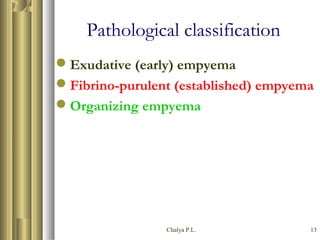 Thoracic empyema | PPT