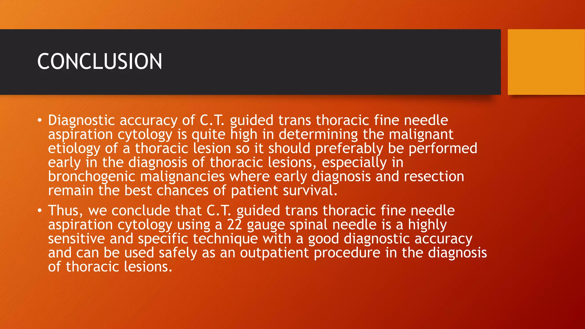 Thoracic fnac ct guided | PPTX
