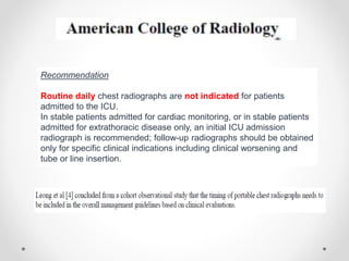 Thoracic imaging in icu | PPTX