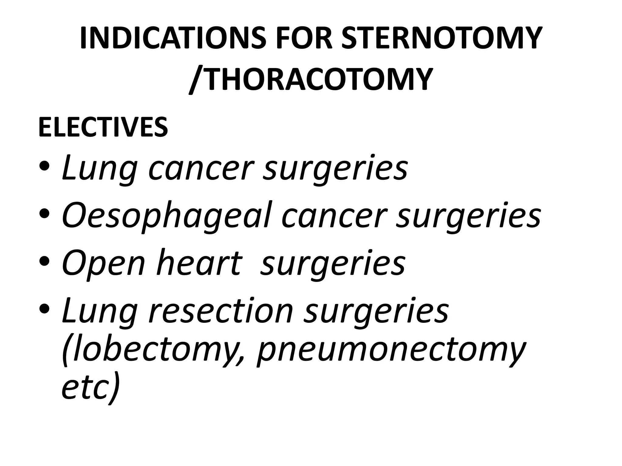 THORACIC INCISIONS a powerpoint for general surgeons | PPTX