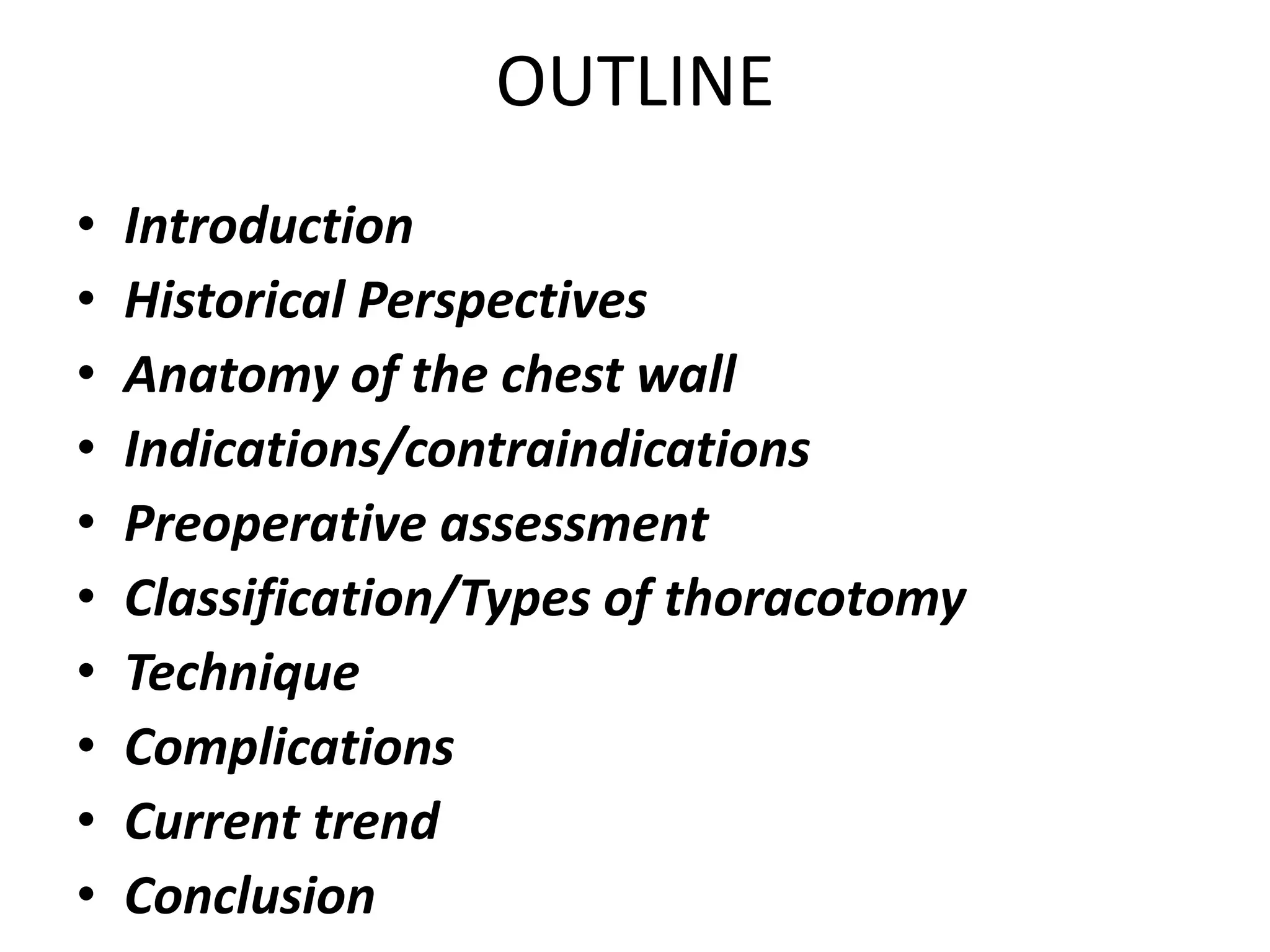 THORACIC INCISIONS a powerpoint for general surgeons | PPTX