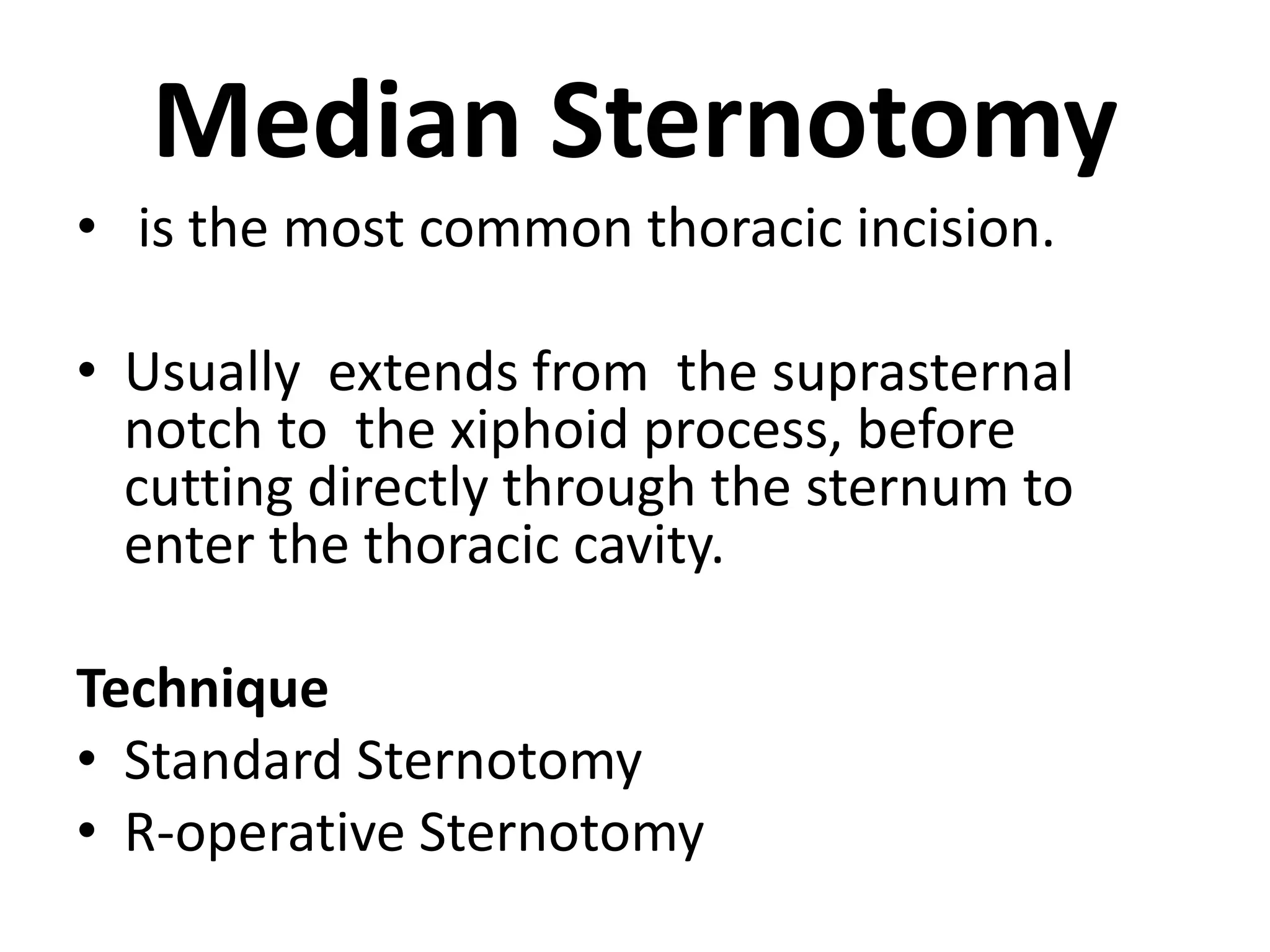 THORACIC INCISIONS a powerpoint for general surgeons | PPTX