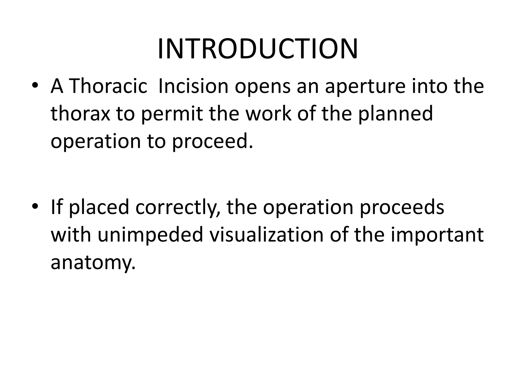 THORACIC INCISIONS a powerpoint for general surgeons | PPTX