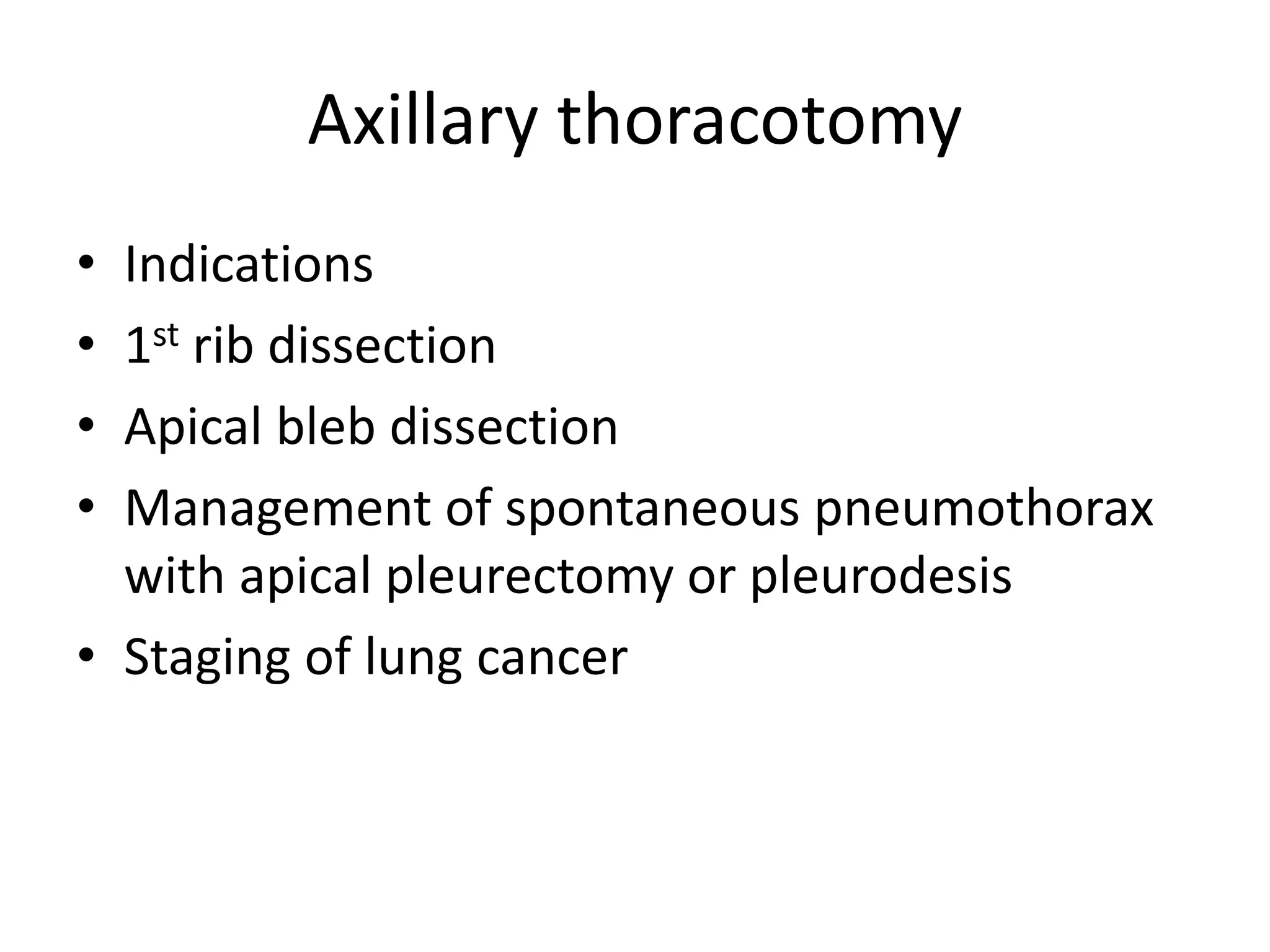 THORACIC INCISIONS a powerpoint for general surgeons | PPTX