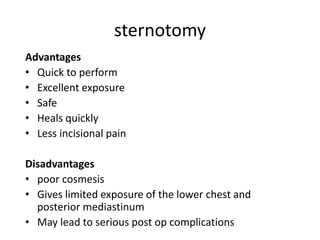 THORACIC INCISIONS a powerpoint for general surgeons | PPTX