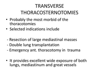 THORACIC INCISIONS a powerpoint for general surgeons | PPTX