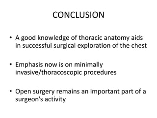 THORACIC INCISIONS a powerpoint for general surgeons | PPTX
