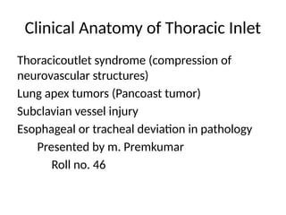 Thoracic_Inlet_Anatomy ppt m. premkumar Roll no. 46.pptx