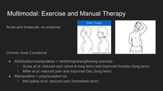 Thoracic manipulation for neck pain | PPTX