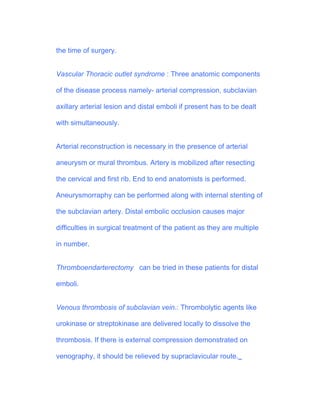 Thoracic Outlet Syndrome | DOC