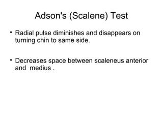 Thoracic outlet syndrome | PPT