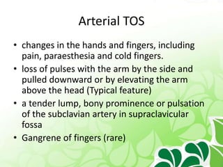 Thoracic outlet syndrome | PPT