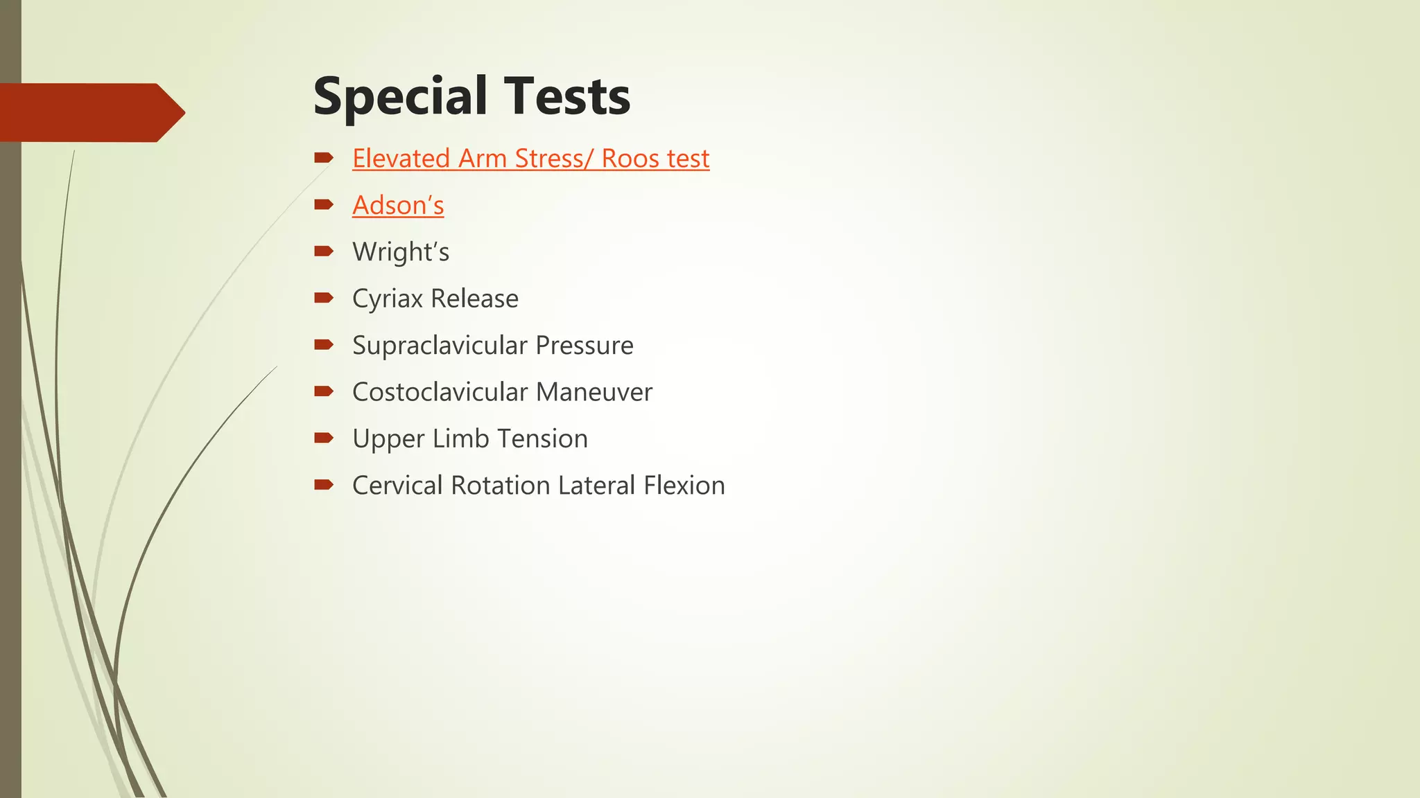 Thoracic outlet syndrome | PPTX