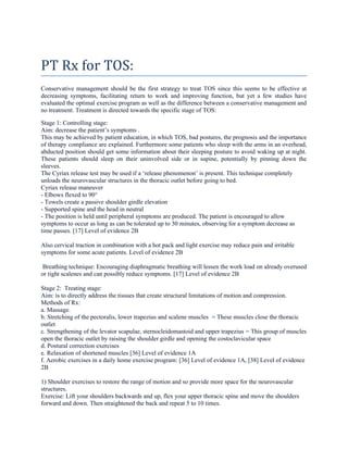 Thoracic outlet syndrome | PDF