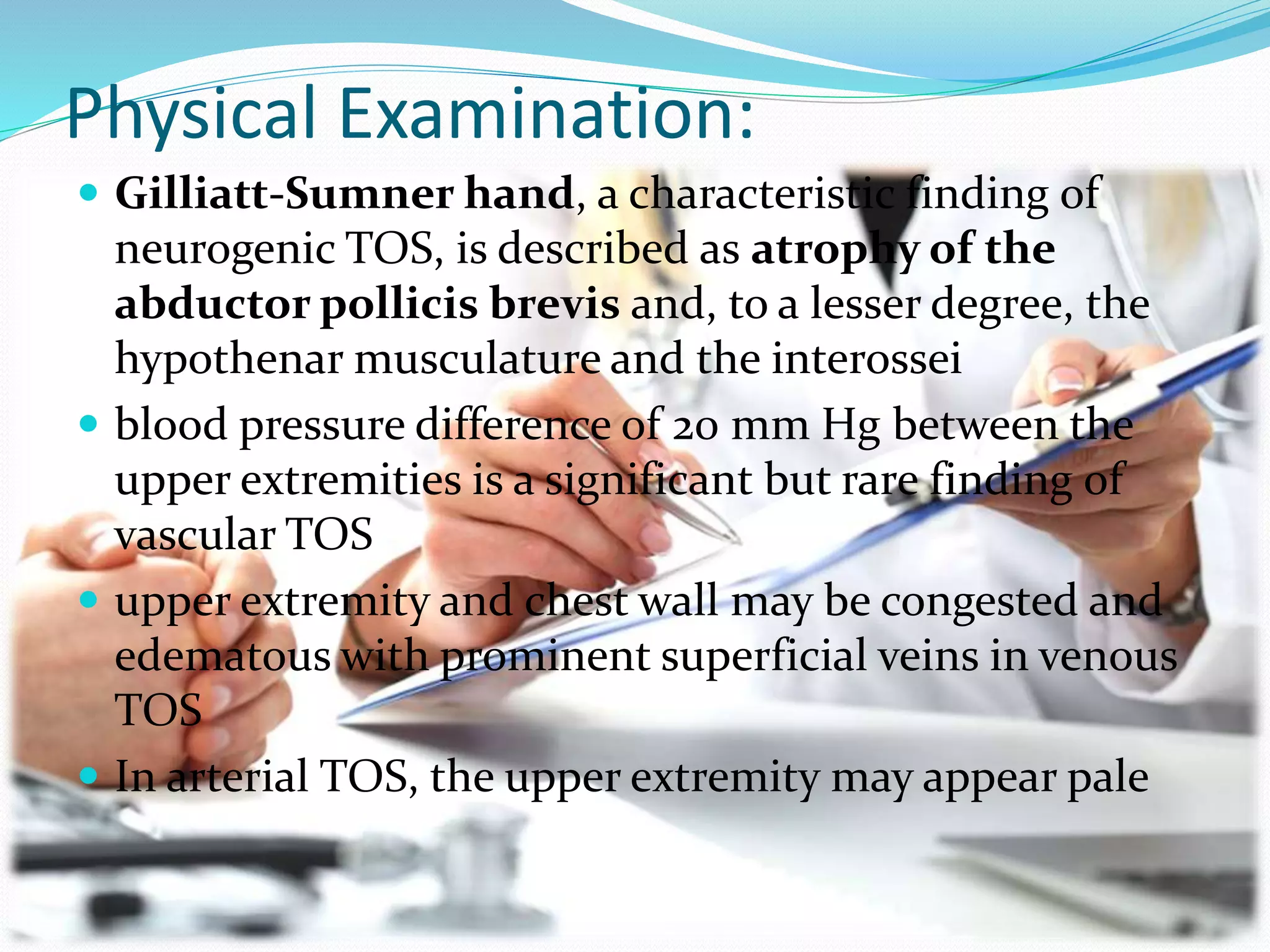 Thoracic outlet syndrome/ TOS | PPTX