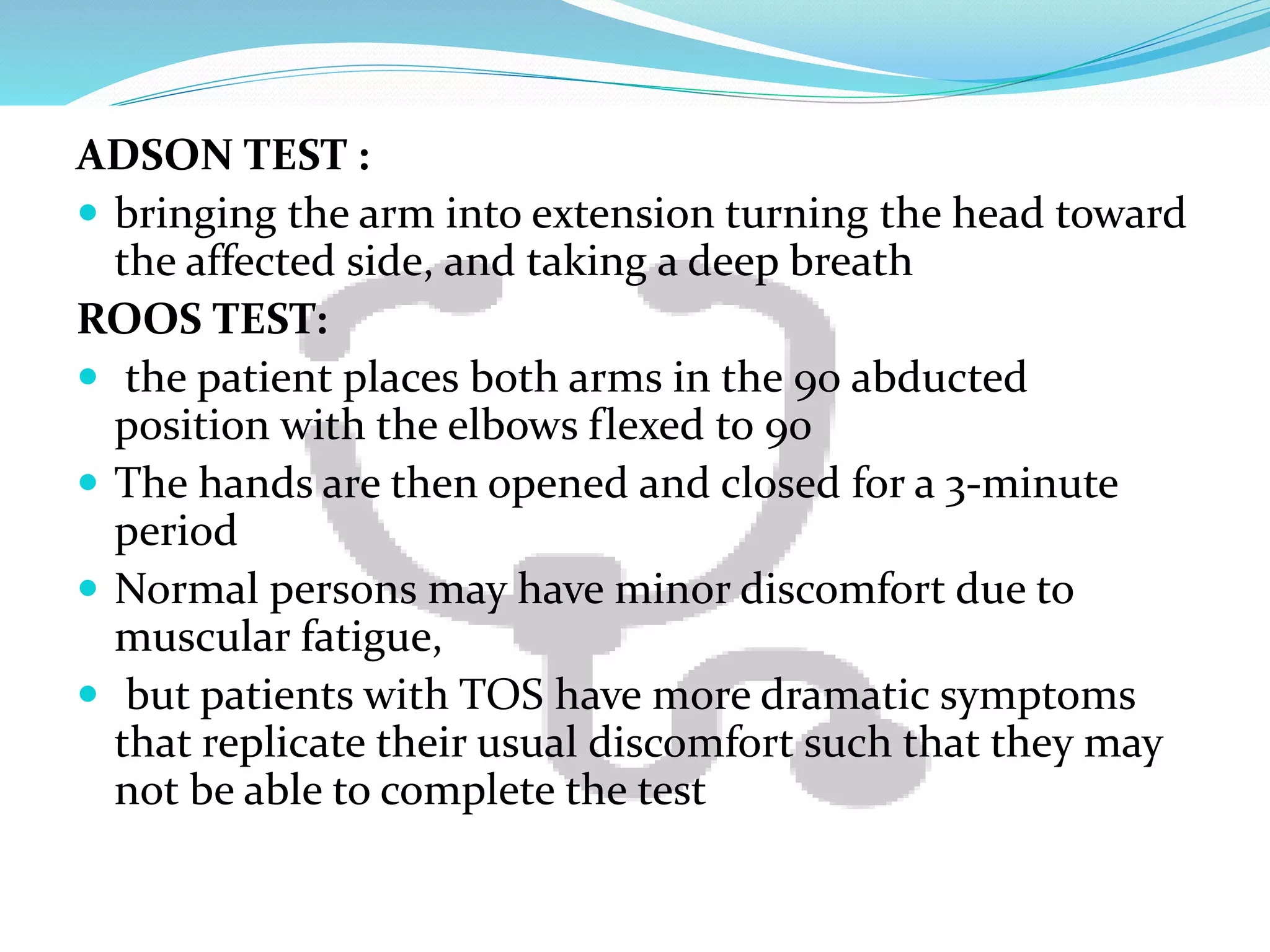 Thoracic outlet syndrome/ TOS | PPTX