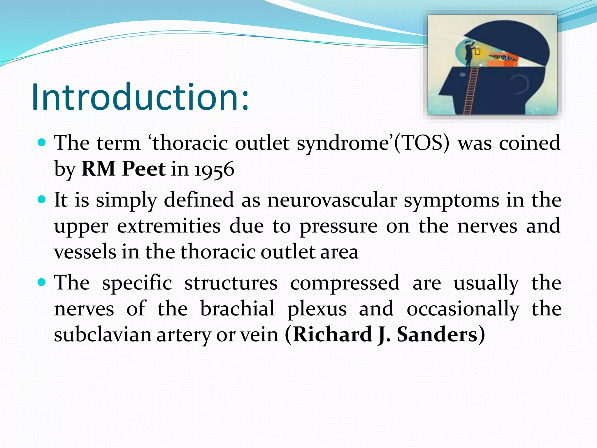 Thoracic outlet syndrome/ TOS | PPTX