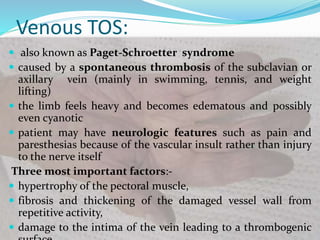 Thoracic outlet syndrome/ TOS | PPTX