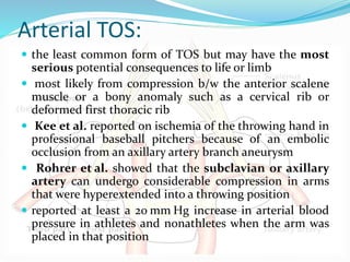 Thoracic outlet syndrome/ TOS | PPTX