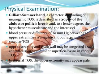 Thoracic outlet syndrome/ TOS | PPTX