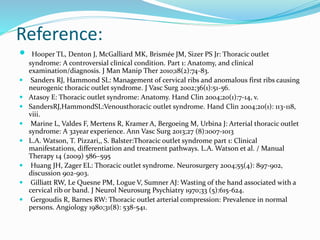 Thoracic outlet syndrome/ TOS | PPTX
