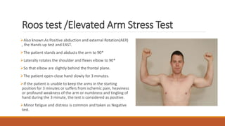 Thoracic Outlet Syndrome and Physiotherapy Management | PPTX