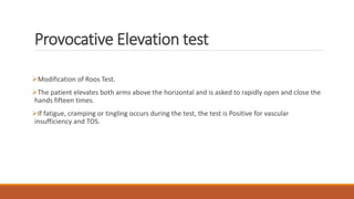 Thoracic Outlet Syndrome and Physiotherapy Management | PPTX