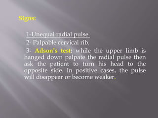 Thoracic outlet syndrome | PPT