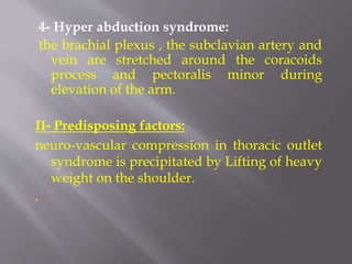 Thoracic outlet syndrome | PPT