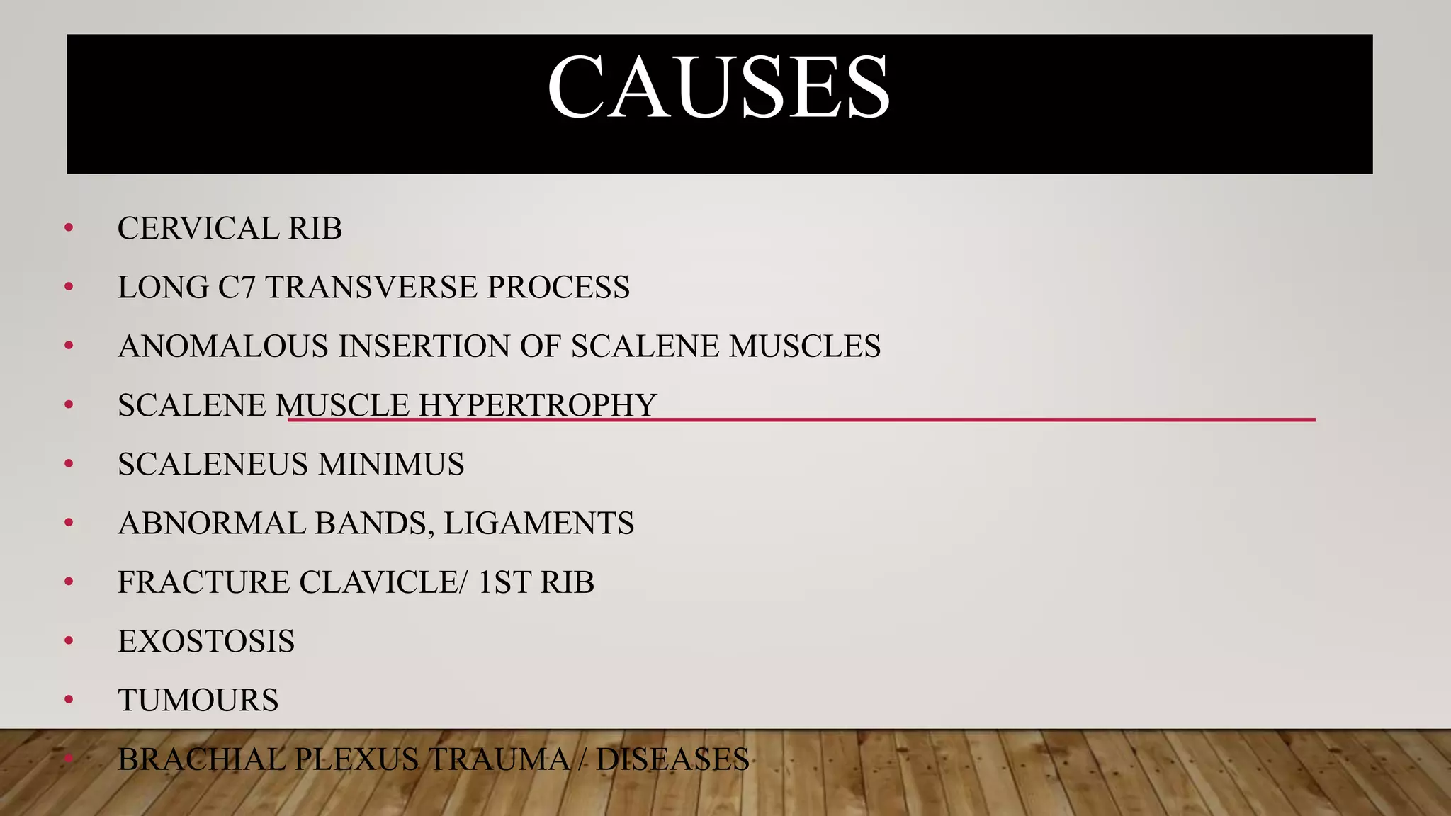 Thoracic outlet syndrome/ TOS | PPTX