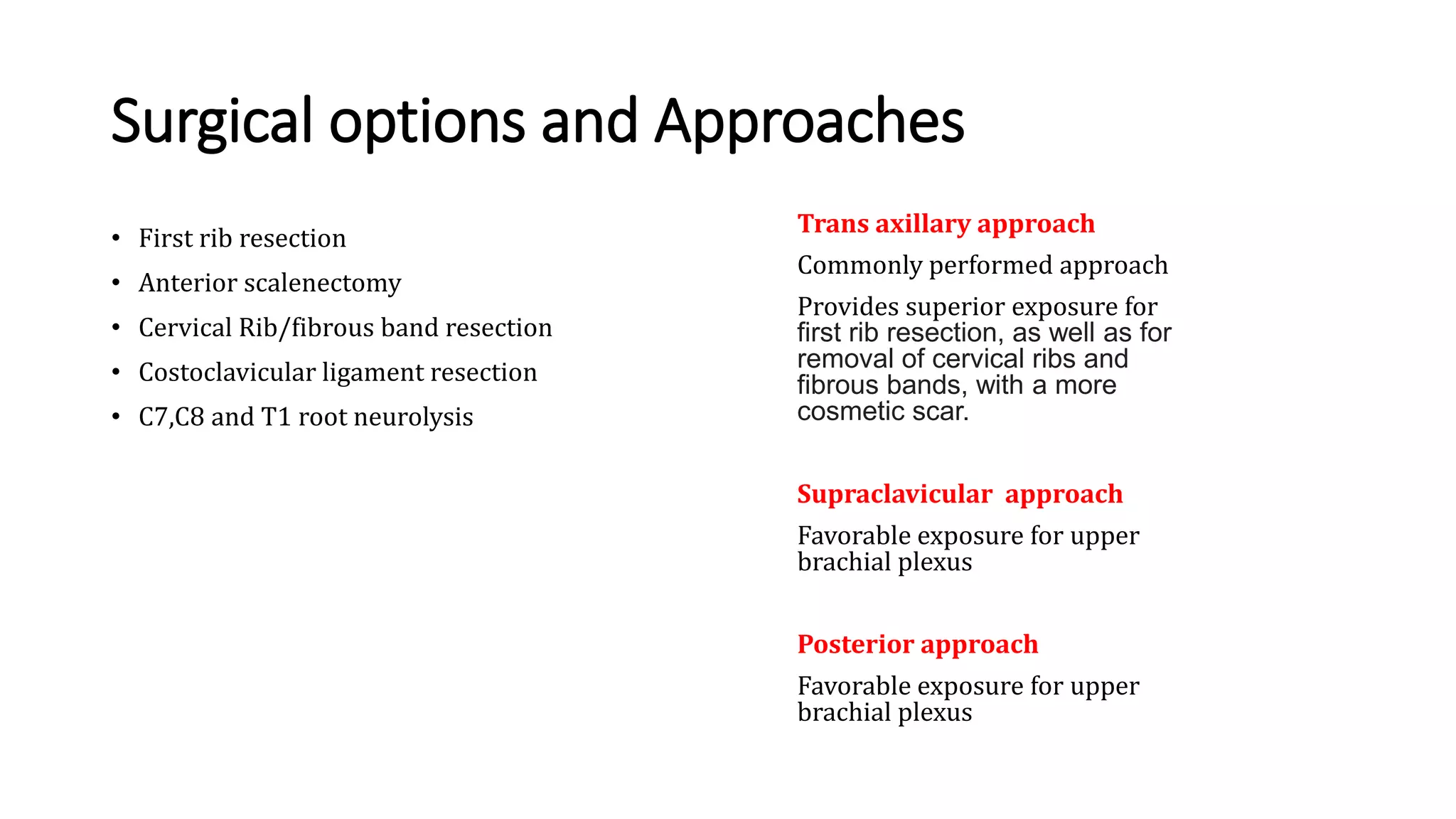 Thoracic outlet syndrome. | PPTX