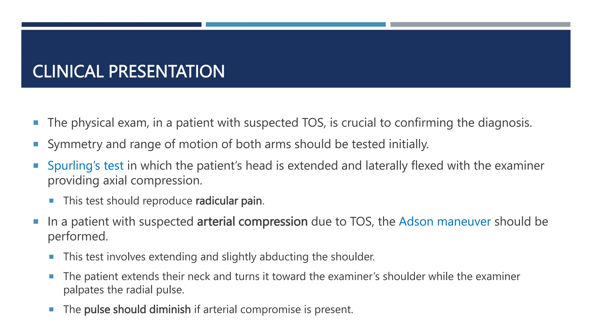 Thoracic Outlet Syndrome.pptx | Death, Injury, or Military Conflict ...