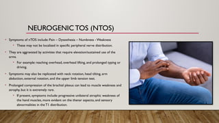 Thoracic Outlet Syndrome Review and Guidelines | PPT