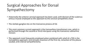 Thoracic Outlet Syndrome and Dorsal Sympathectomy.pptx